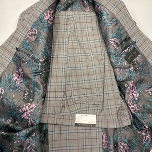 Sean John | Suits & Blazers | Sean John Grey Plaid Suit | Poshmark